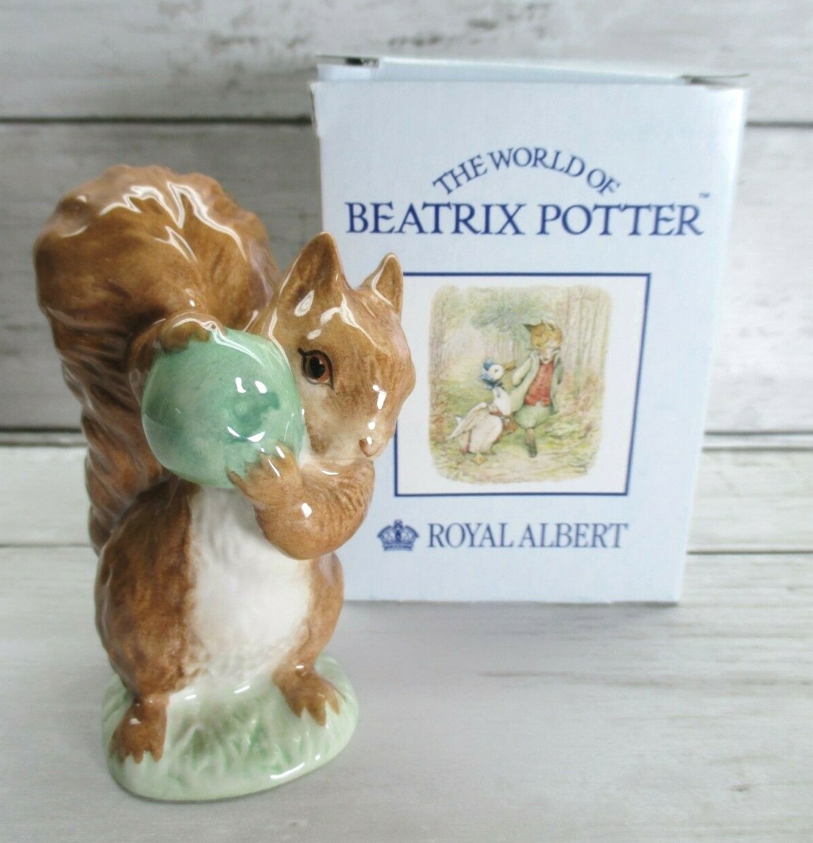 Warne & Co Beatrix Potter SQUIRREL NUTKIN BESWICK ENGLAND 1989 BOX | eBay