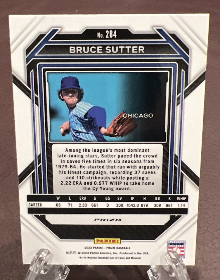2023 Panini Prizm Baseball - BRUCE SUTTER * Legends Pulsar Prizm SP ...