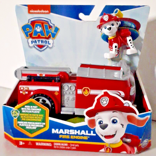 Paw Patrol Marshall Fire Engine with Figure Spin Master Ages 3+ Years ...