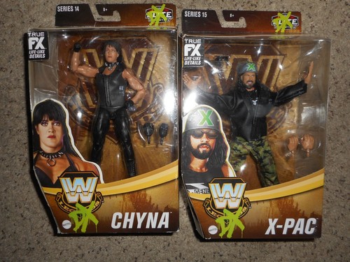 Lot of 2 WWE DX Elite X-Pac Series 15 & Chyna Series 14 New | eBay