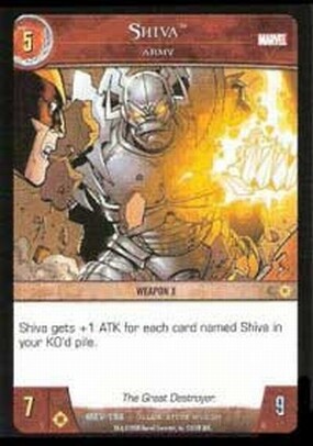 VS System: Shiva, Army - Foil [Played] Marvel Evolution TCG CCG Classic ...