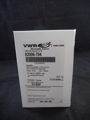 VWR Plastic 200µL 96-Well PCR and Real Time PCR Plates Natural 10/Pack ...