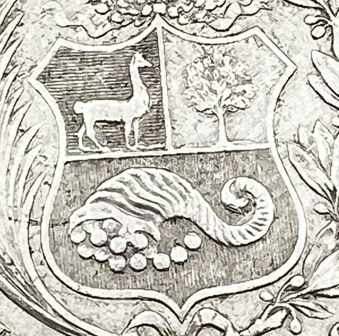 1870 PERU UN SOL YJ .900 SILVER COIN FIRME Y FELIX PERUANA LIMA, VERY ...