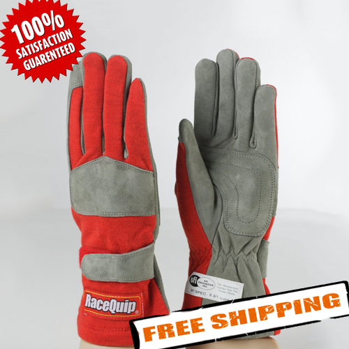 RaceQuip 351016 351 Series Red 1-Layer Racing Gloves; Size X-Large | eBay