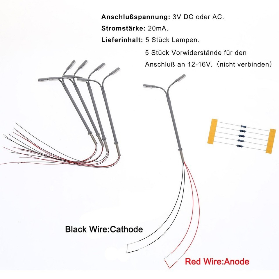 High Quality Street Lamp Platform Light Part 5pcs Accessory Adapter ...