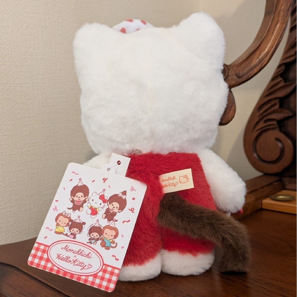 Hello Kitty Monchichi Collaboration Stage 2 Plush Toy S Size | eBay