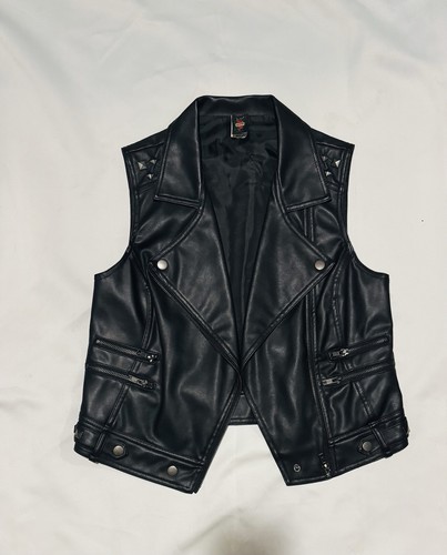 Sweet Love Vintage Hot Topic Faux Leather Vest | eBay