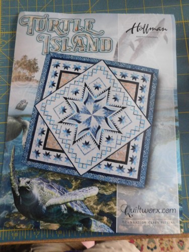 "Turtle Island " quilt kit with Quiltworx pattern and Hoffman fabric | eBay