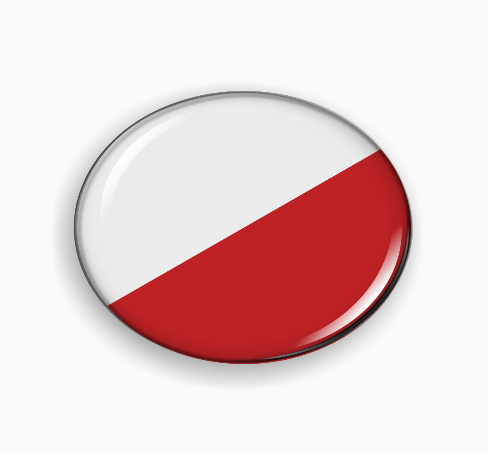 Emblem Car Sticker Chrome ROUND Bezel - Poland Flag | eBay