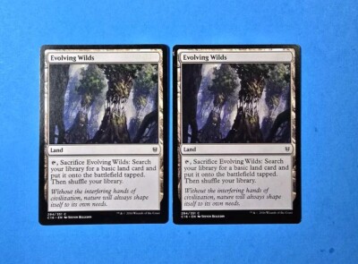 2x Evolving Wilds Commander 2016 Mtg Magic Gathering Sacrifice Land ...