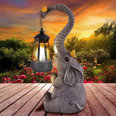 Outdoor Lights Statue Solar LED Lights Decor Yard Lawn Patio Lamp ...