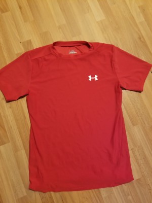 UNDER ARMOUR HEAT GEAR RED COMPRESSION SHIRT MENS SIZE XLARGE | eBay