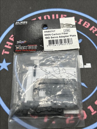 Align T-Rex 600. HN6070T 600N Carbon Fiber 18G Servo Adapter Plate ...