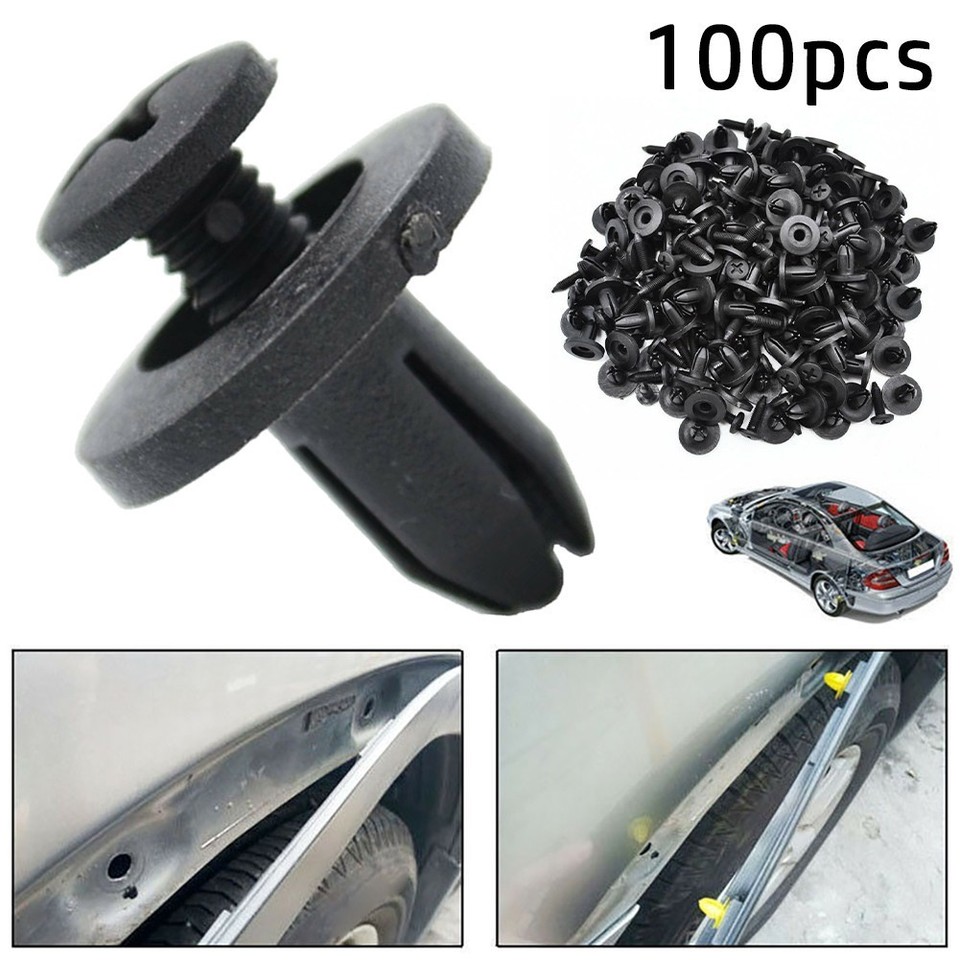 Accessories Clip Trim Car Push Pin Rivet Bumper Door Panel Retainer ...