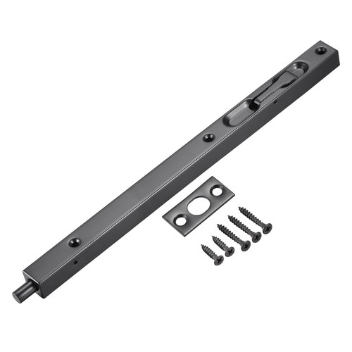 Flush Bolt, 12-inch Stainless Steel Door Guard Lever Action Latch Lock ...