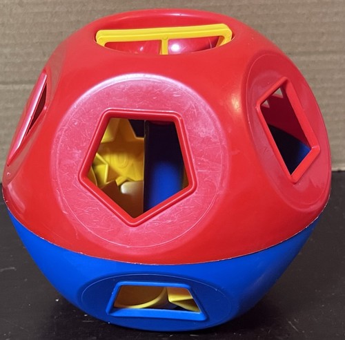 Vintage TUPPERWARE Shape-O-Ball Toy Shape Sorter 100% COMPLETE! 10 ...