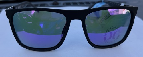 New Hurley Polarized Sunglasses Matte Black Frame Violet Mirror Lens ...