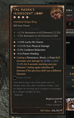 DIABLO 4🔥SEASON 10🔥TAL RASHA'S RING - 4 GA - High aspect 22% | eBay