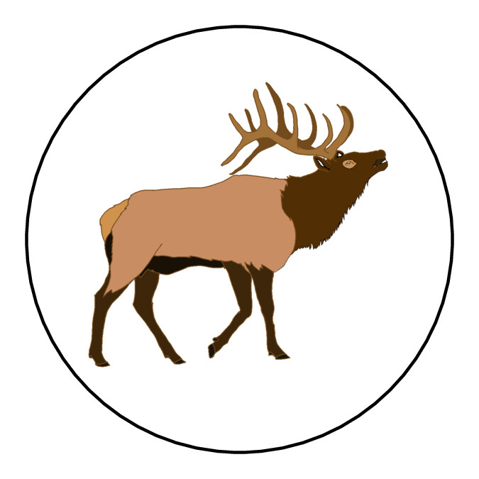 elk stickers, labels, tags, envelope seals, | eBay