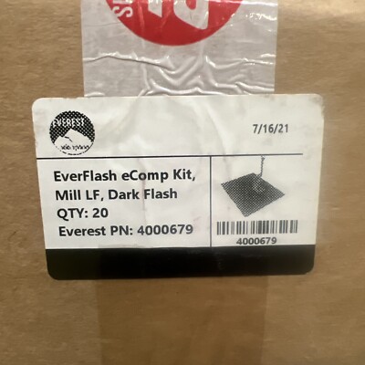 (20 pack) Everest / K2 Systems - Everflash EComp LF Dark Roof Flashing ...
