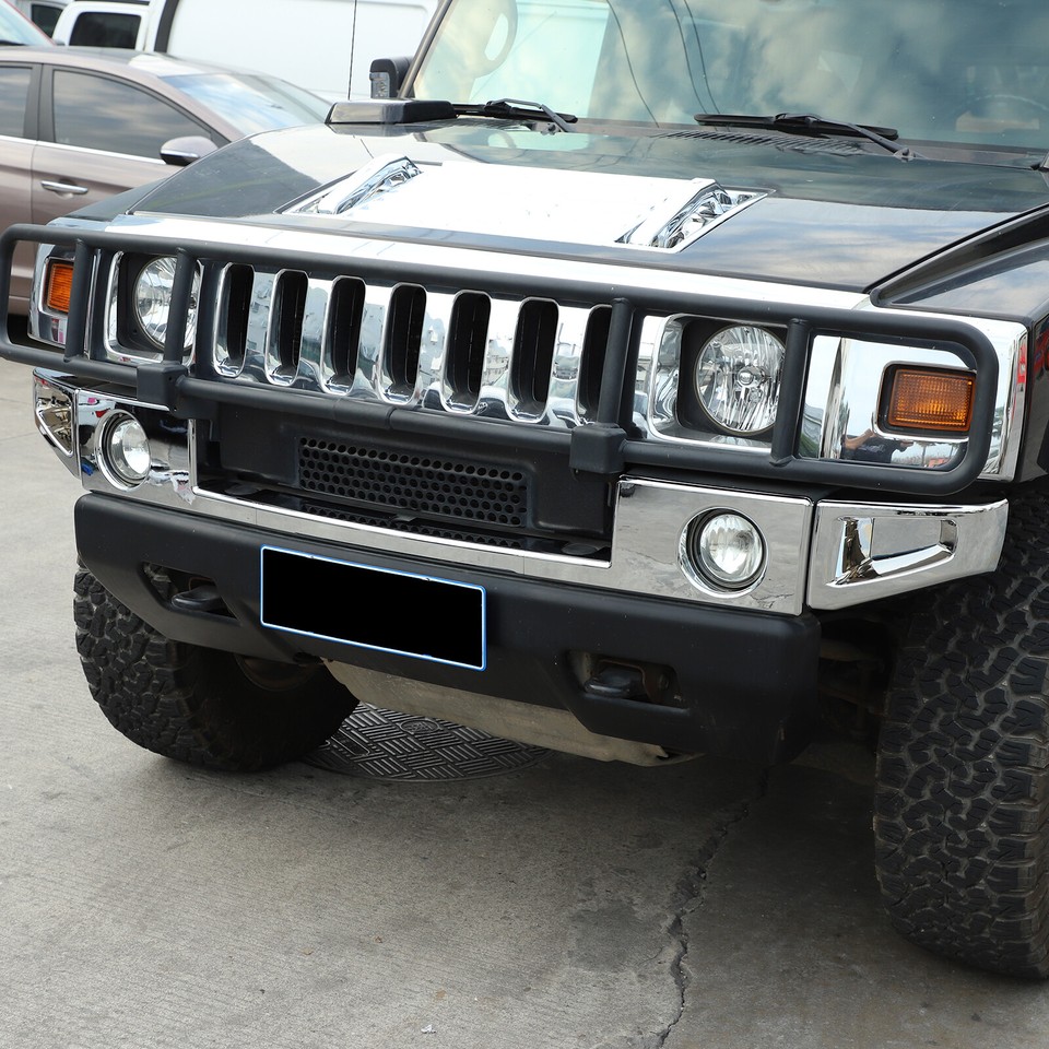 Chrome Plating Front Bumper & End Cover Kit Fits Hummer H2 SUV SUT 2003 ...