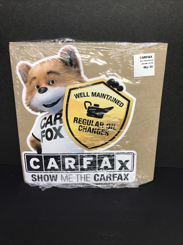 Pack of 25 Carfax Car Dealer Well Maintained Windshield Decals Stickers ...