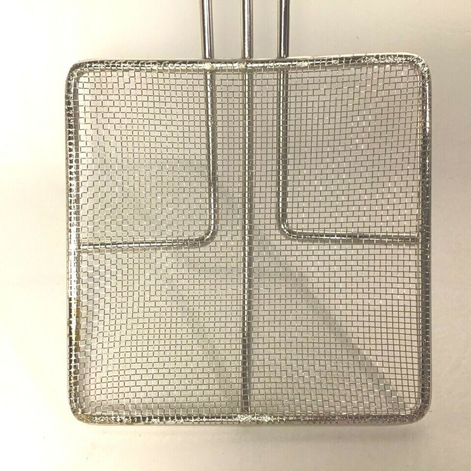 Heavy Duty Stainless Steel Square Fine Mesh Wire Skimmer Fish/Fries ...