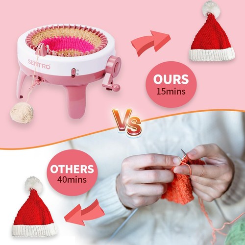 SENTRO Knitting Machine 48 Needles, Smart Weaving Loom Round Knitting ...