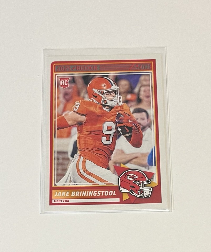 Jake Briningstool Rookie 2025 Score-A-Treat #74 & Score #74 RC Chiefs ...