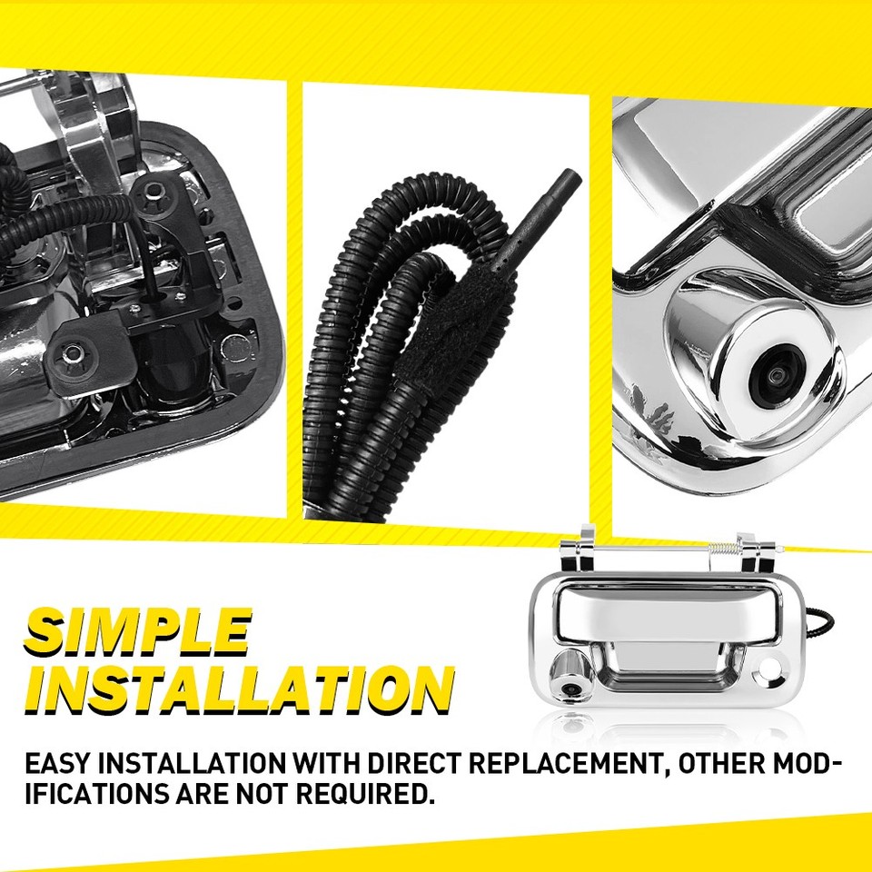 For Ford F150-F550 2004-2014 Chrome Tailgate Latch Handle Rear Back up ...