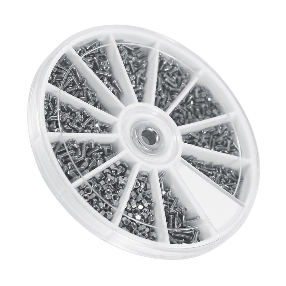 Small Screws Assortment Kit 18 Kinds M1.2 / M1.4 / M2.0 Tiny Micro ...