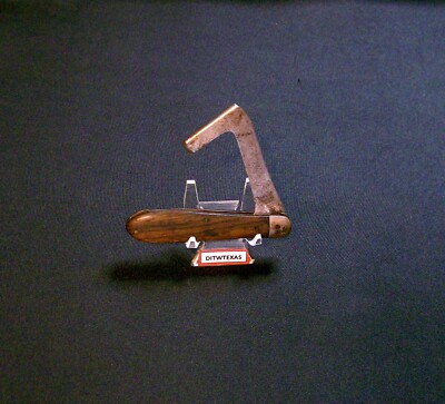 Camillus Timber Scribe Knife USA Made 1946 Era Wood Scales Hardened ...