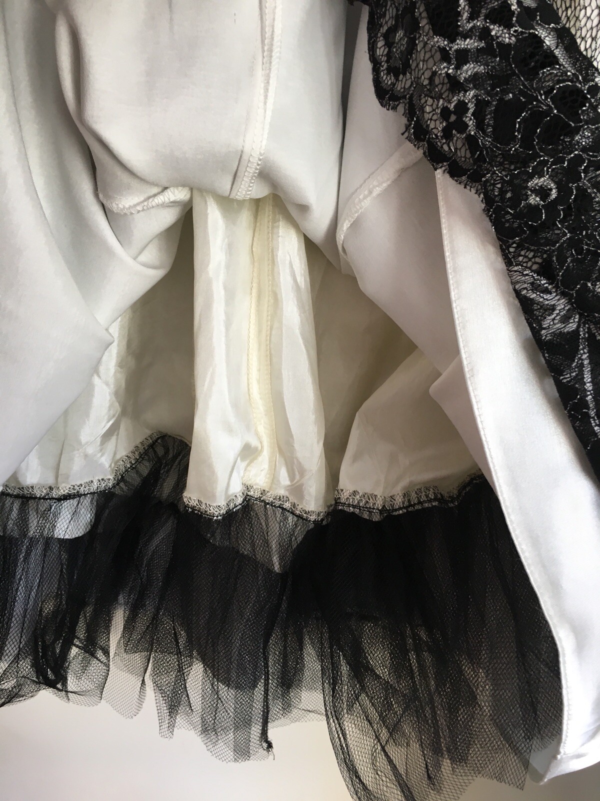 Cotton Club Dress. Black & White Lace. Size 8. Monochrome Strapless ...