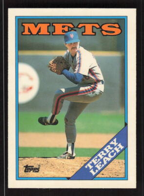 1988 Topps Tiffany Set-Break #457 Terry Leach New York Mets | eBay
