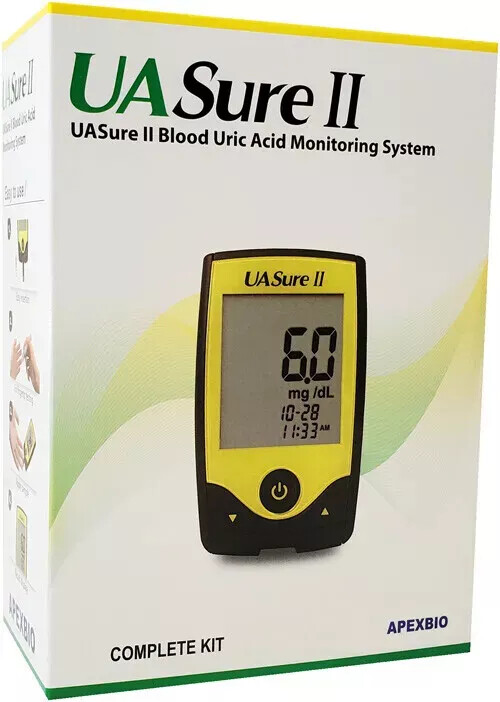 UASure II Uric Acid Test Kit Meter for Uric Acid Home Gout Monitor ...