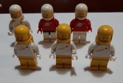 CLASSIC VINTAGE 1980s LEGO YELLOW WHITE RED SPACEMAN ASTRONAUT ...
