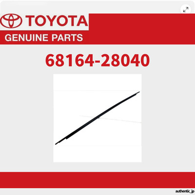 TOYOTA GENUINE WEATHERSTRIP REAR DOOR GLASS OUTER LH 68164-28040 OEM | eBay