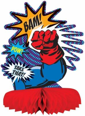 Superhero Power Super Hero Comic Book Kids Birthday Party Decorating ...