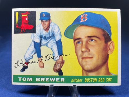 1955 Topps Baseball Card Tom Brewer #83 Boston Red Sox | eBay
