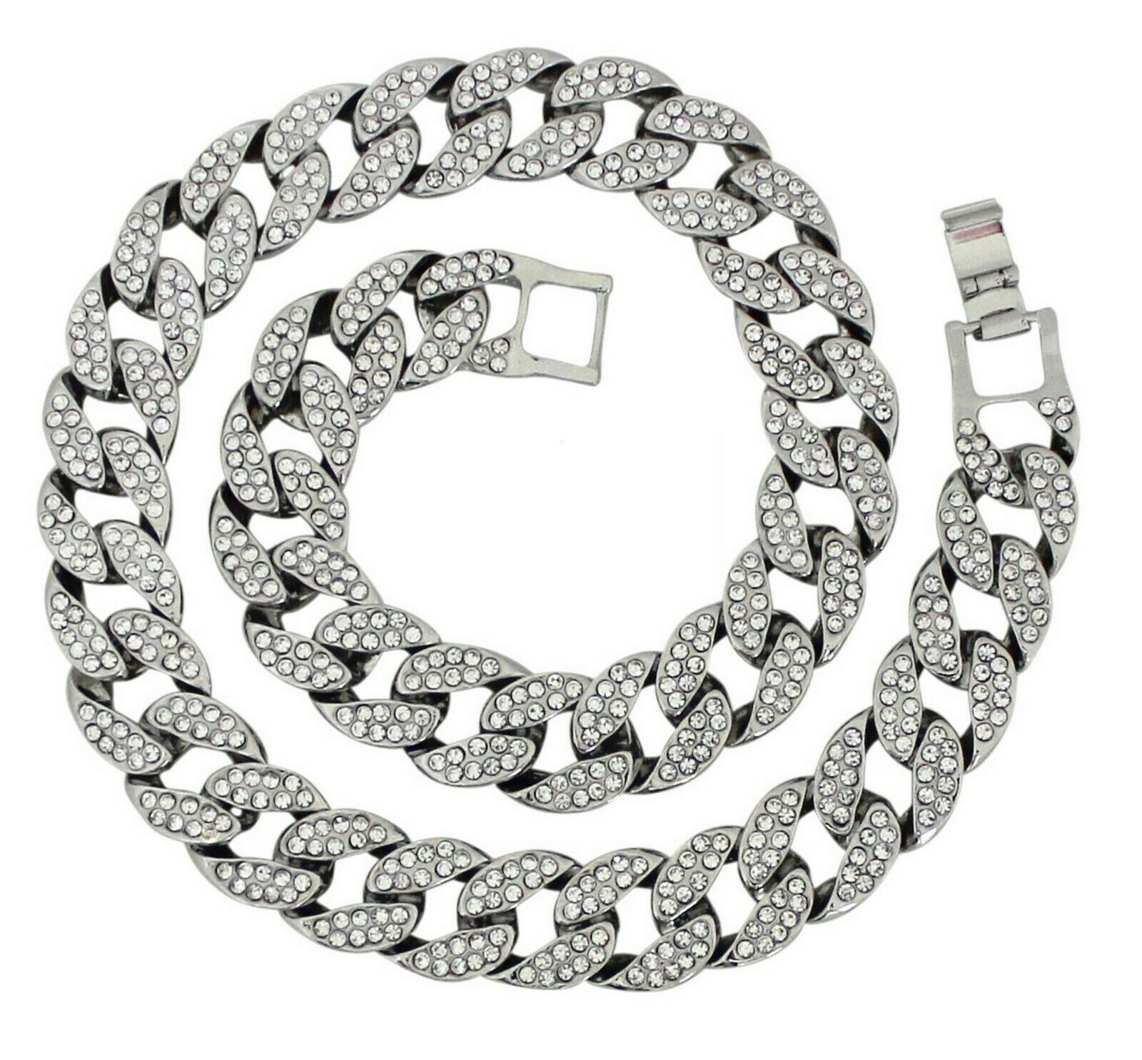 Silver Plated Young Dolph PRE Charm & Iced Cubic Zirconia Cuban Chain ...