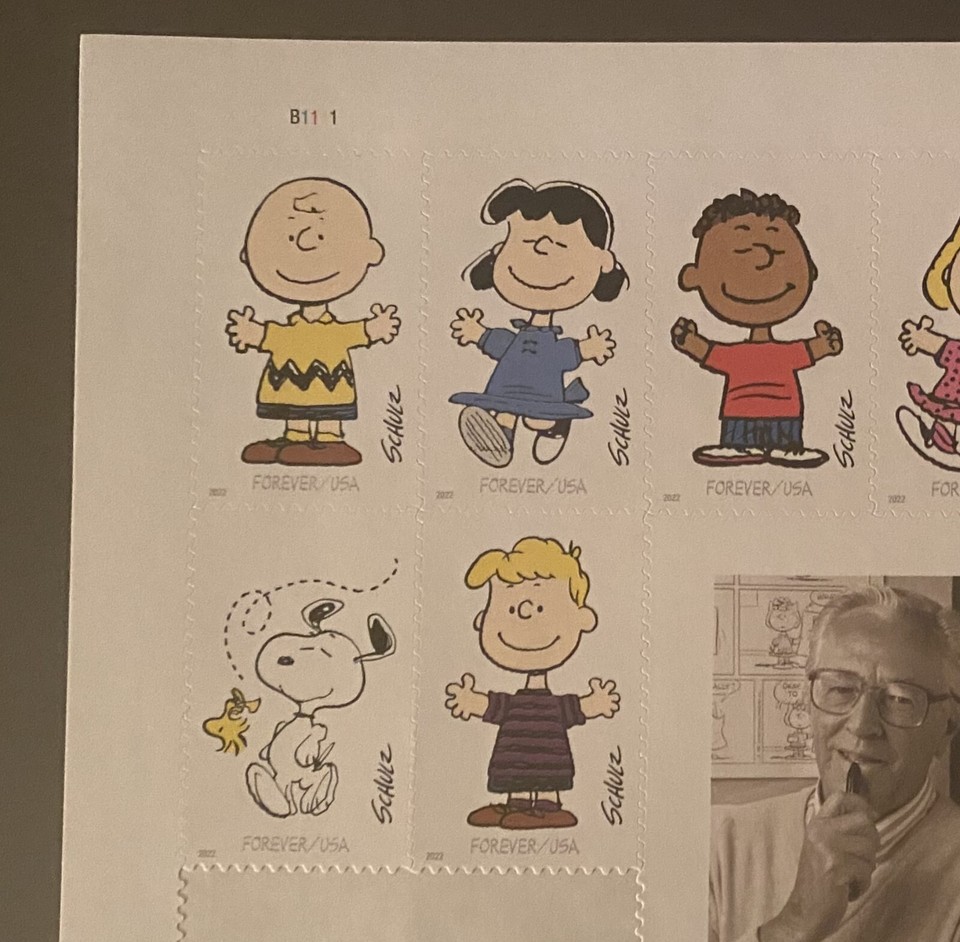 Charles M. Schulz Peanuts Charlie Brown 10 USPS Forever Stamps with ...