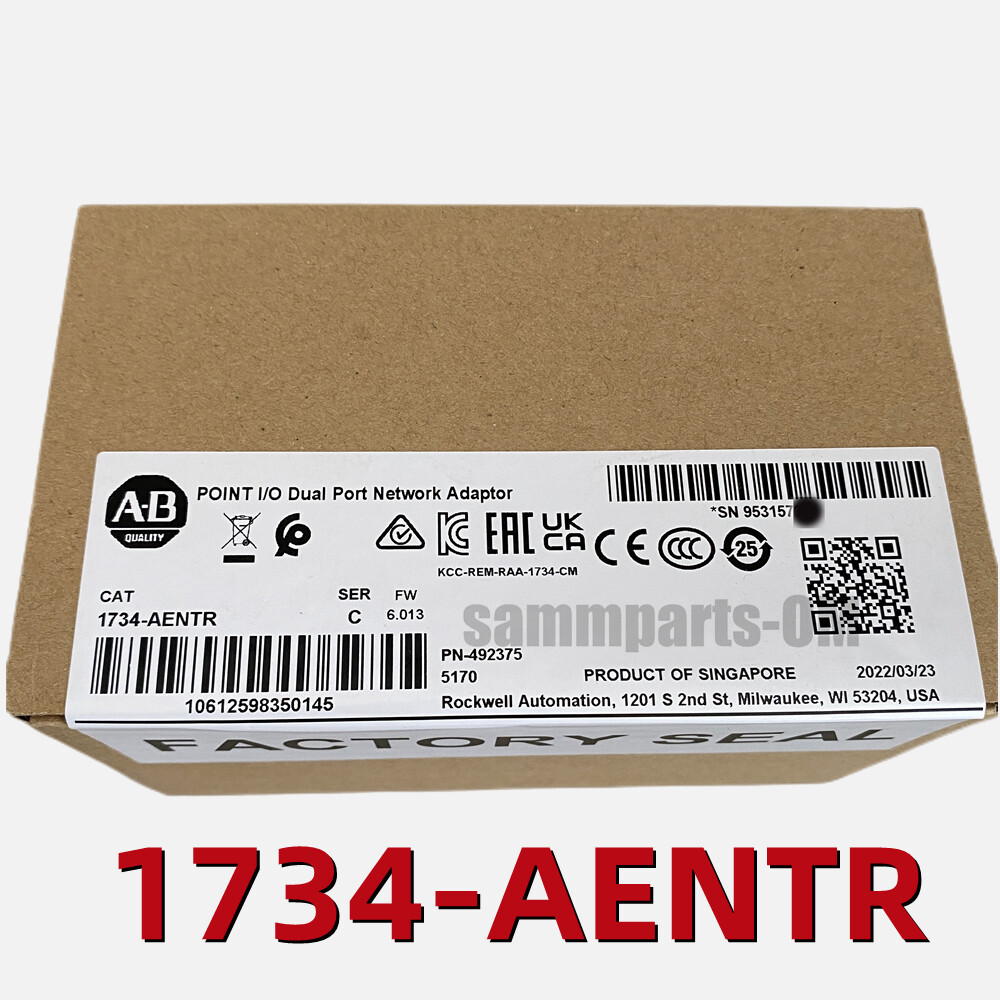 New Factory Sealed AB 1734-AENTR /C Point I/O Dual Port Adaptor Module ...