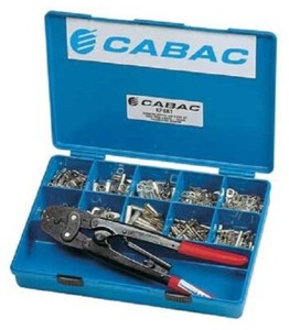 Cabac COPPER LUG KIT 2.5-16mm² 576Pcs Lugs & Links, K26 Crimper Tool ...