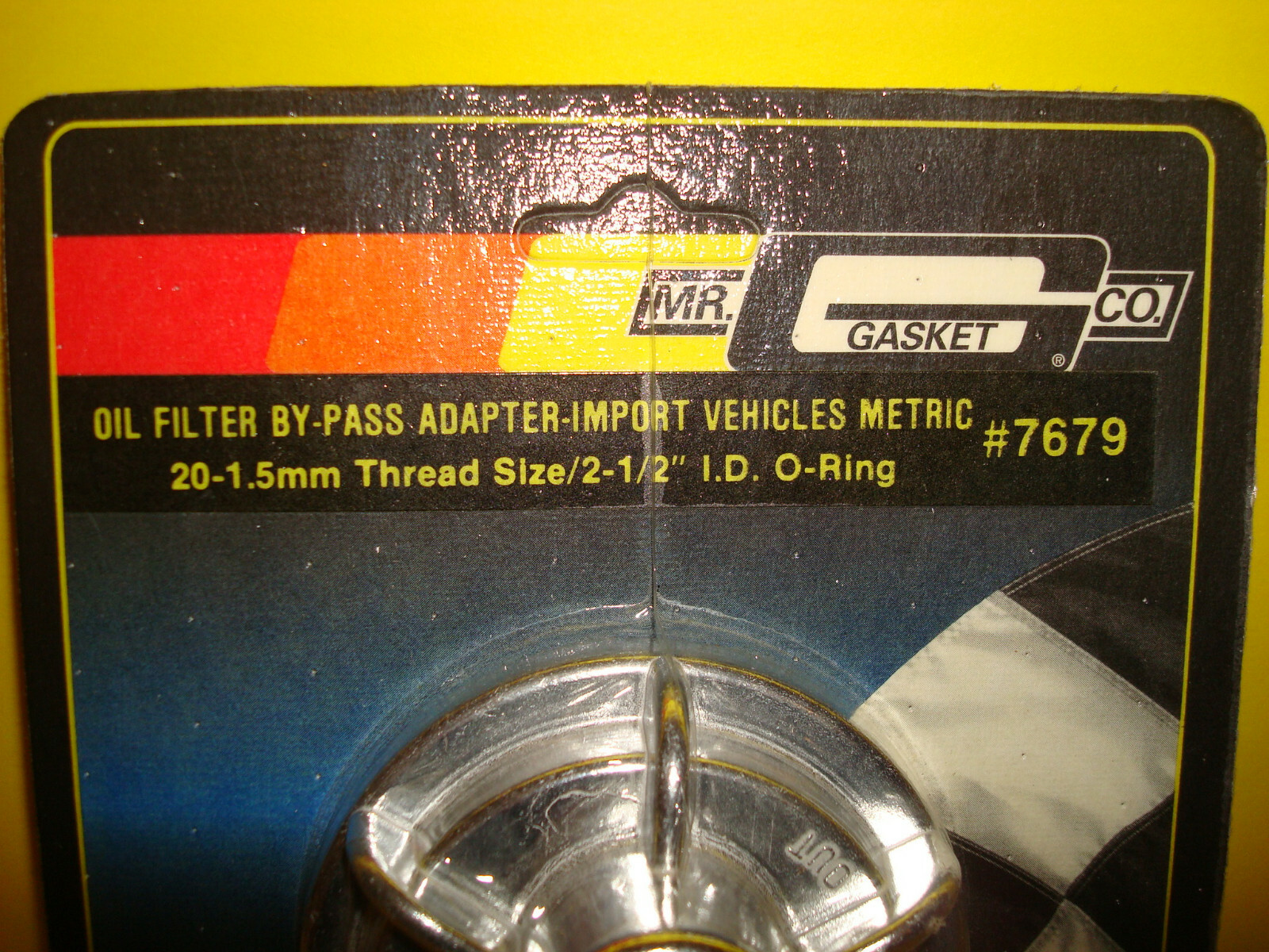 MR GASKET 7679 OIL FILTER BYPASS ADAPTER IMPORT VEHICLES METRIC 20-1 ...