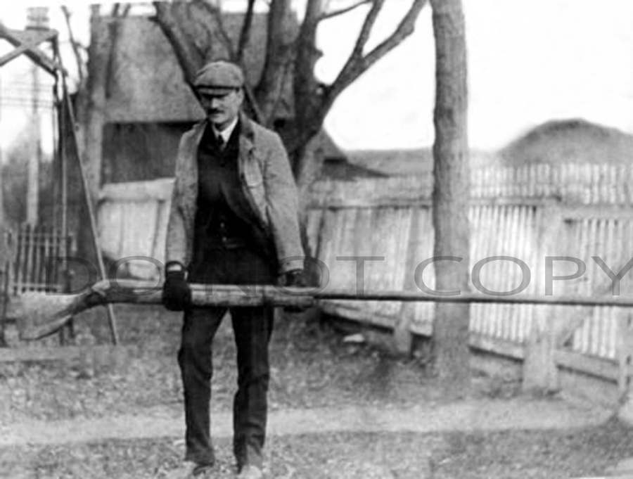 ANTIQUE REPRODUCTION HUGE PUNT GUN DUCK GOOSE HUNTING BOAT 8X10 ...