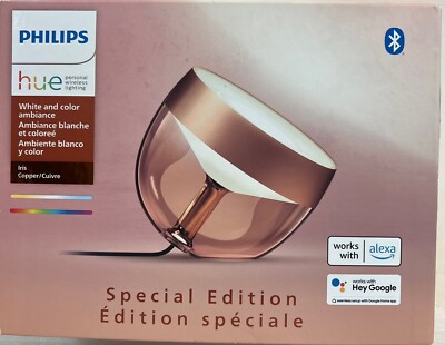Philips Hue White and Color Dimmable Smart Lamp, Limited Edition Copper ...