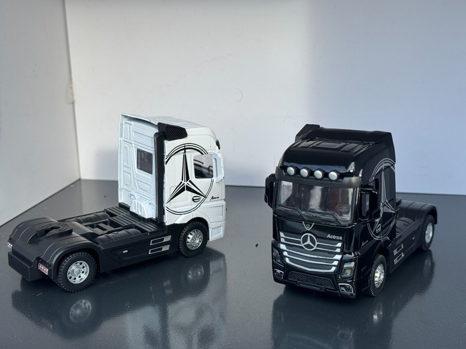 Mercedes Metal Model Die Cast Alloy Truck Lorry Trailer Rig LGV HGV Toy ...