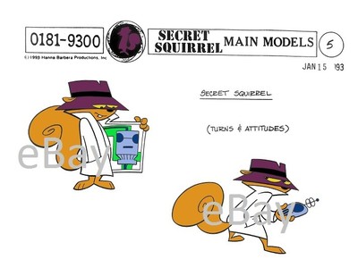 SECRET SQUIRREL MAIN MODEL SHEET - SECRET SQUIRREL Gadgets | eBay