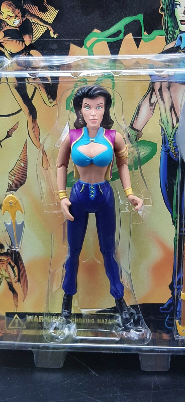 MOC 1997 PDW Bolt Toys Pandora Action Figure NEW Blue & Magenta Outfit ...