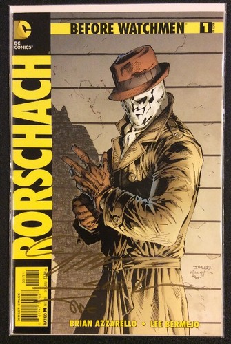 WATCHMEN #1 RORSCHACH JIM LEE SIGNED VARIANT DC Comic Book 1:200 COA ...